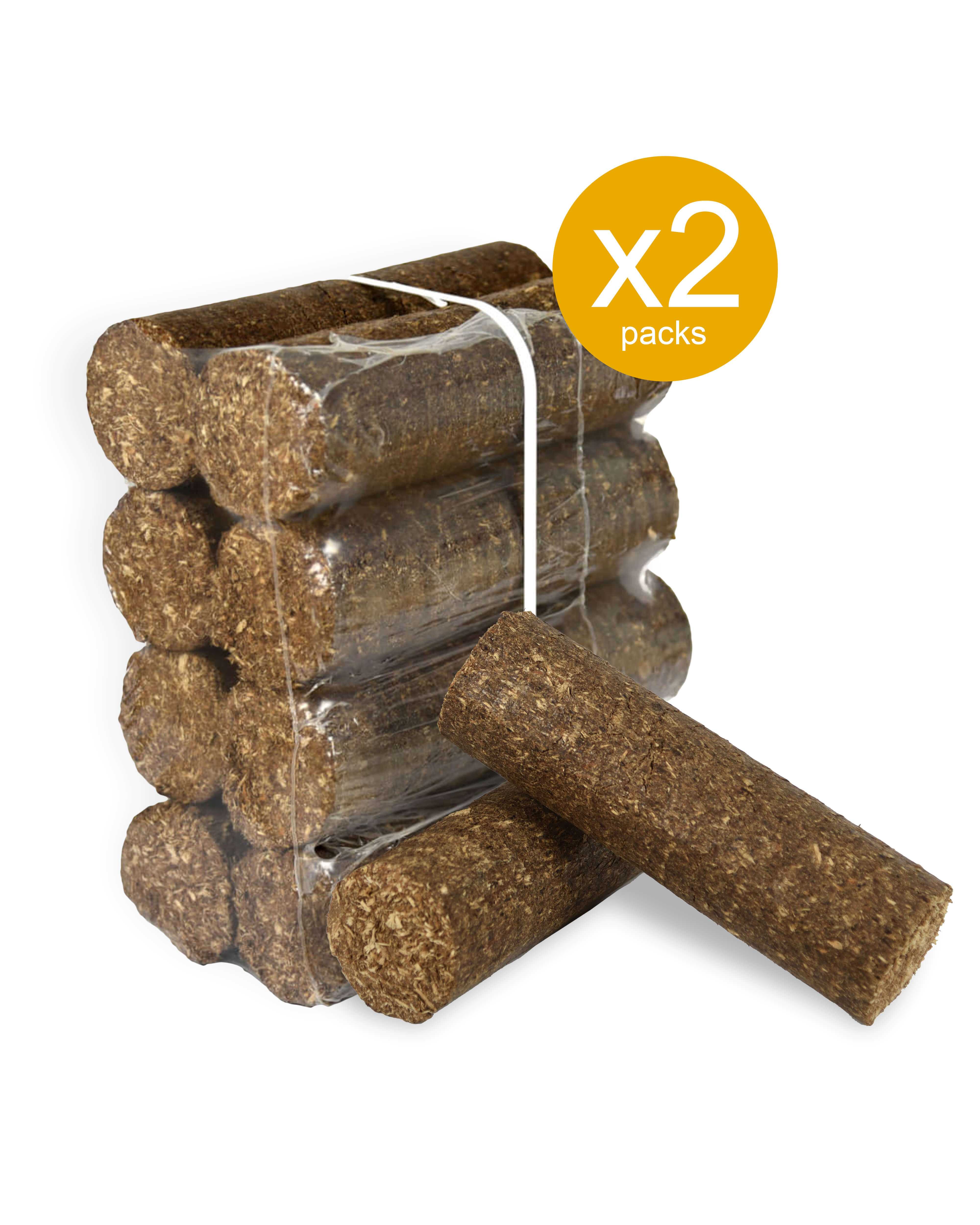 Ecoblaze Aspen Wood Briquettes 2 Packs