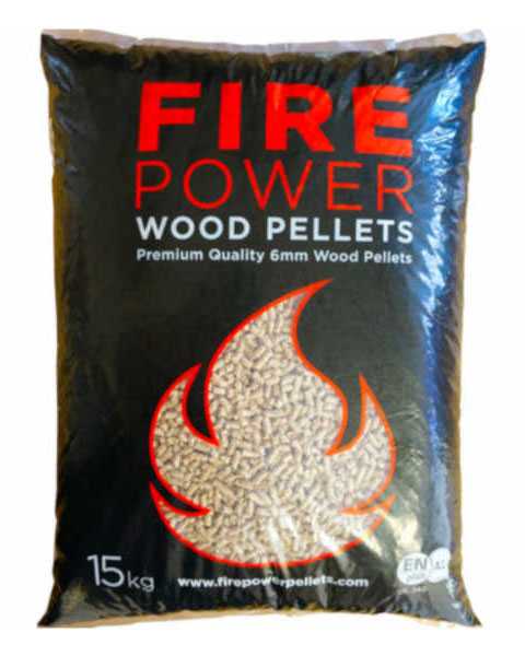 Firepower Wood Pellets - 1 Bag (15 kg)