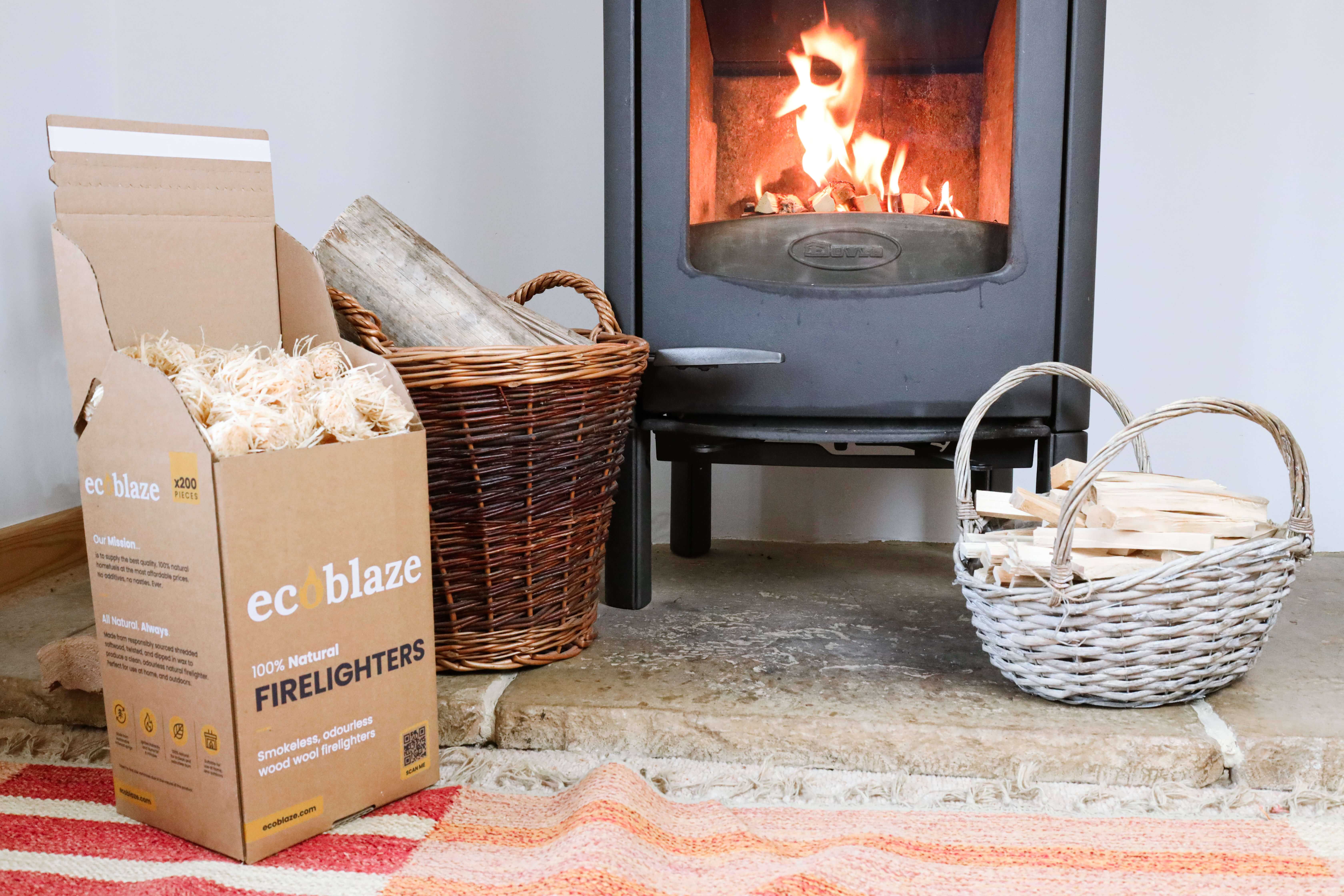 The Original Ecoblaze 100% Natural Firelighter: Clean, Odourless, Eco ...